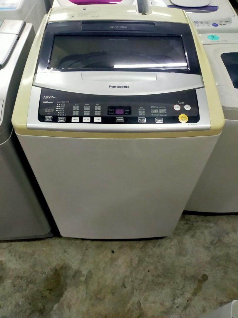 Panasonic washing machine 13kg, TV & Home Appliances, Washing Machines ...