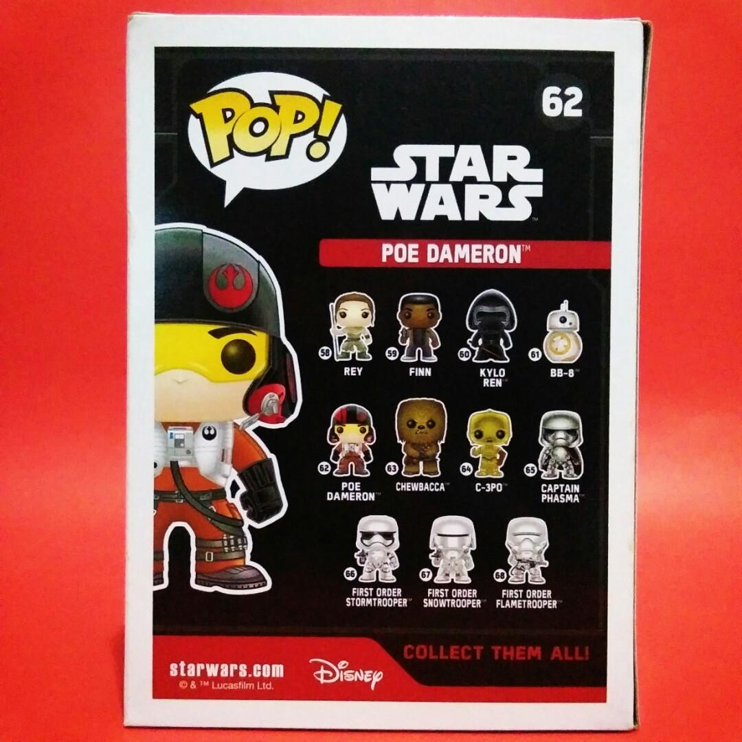 POE DAMERON, STAR WARS: THE FORCE AWAKENS Funko Pop Vinyl Toy Figure ...