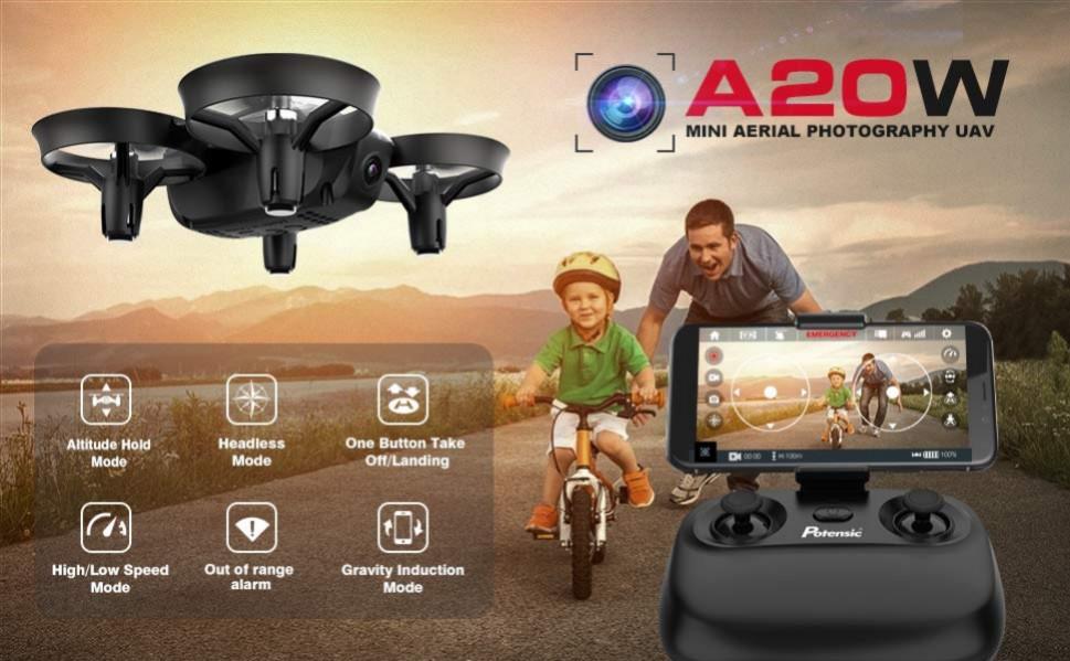 Potensic Drone with HD Camera, Mini Drone with Induction Mode of ...