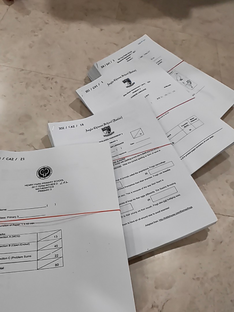 Primary past year papers from schools with answer keys., Hobbies & Toys ...