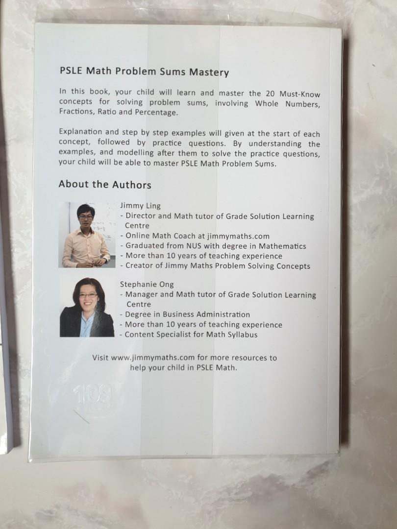 PSLE Maths Jimmy Maths, Hobbies & Toys, Books & Magazines, Assessment ...