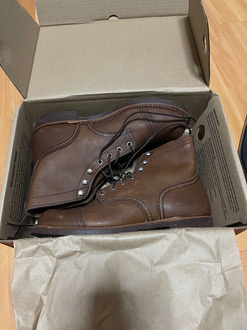 Red wing Iron Ranger 8081 Amber-harn, Men's Fashion, Footwear, Boots on ...