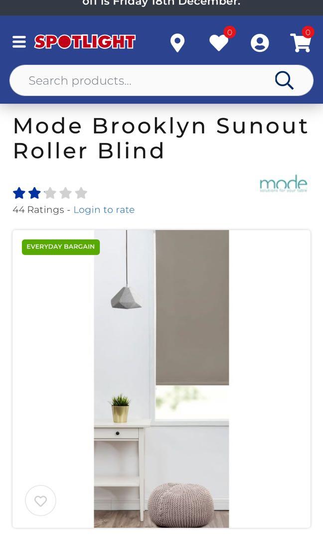 Roller Blind (fr Spotlight), Furniture & Home Living, Furniture, Other ...