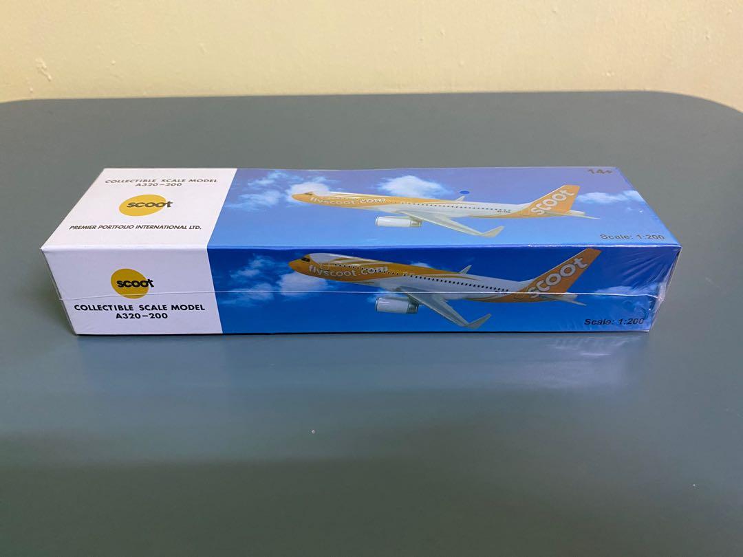Scoot A320 Collectible Scale Model 9V-TRN plastic aircraft airplane ...