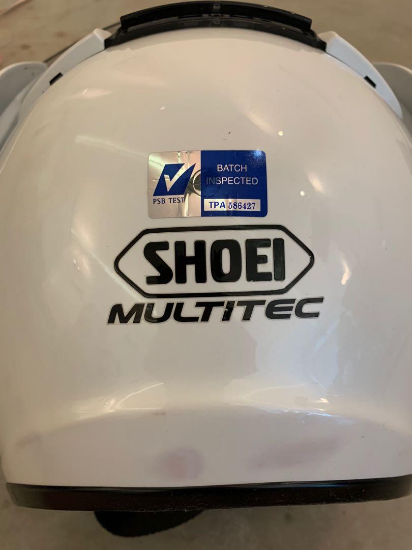 Shoei Multitec full face modular helmet, Motorcycles, Motorcycle ...