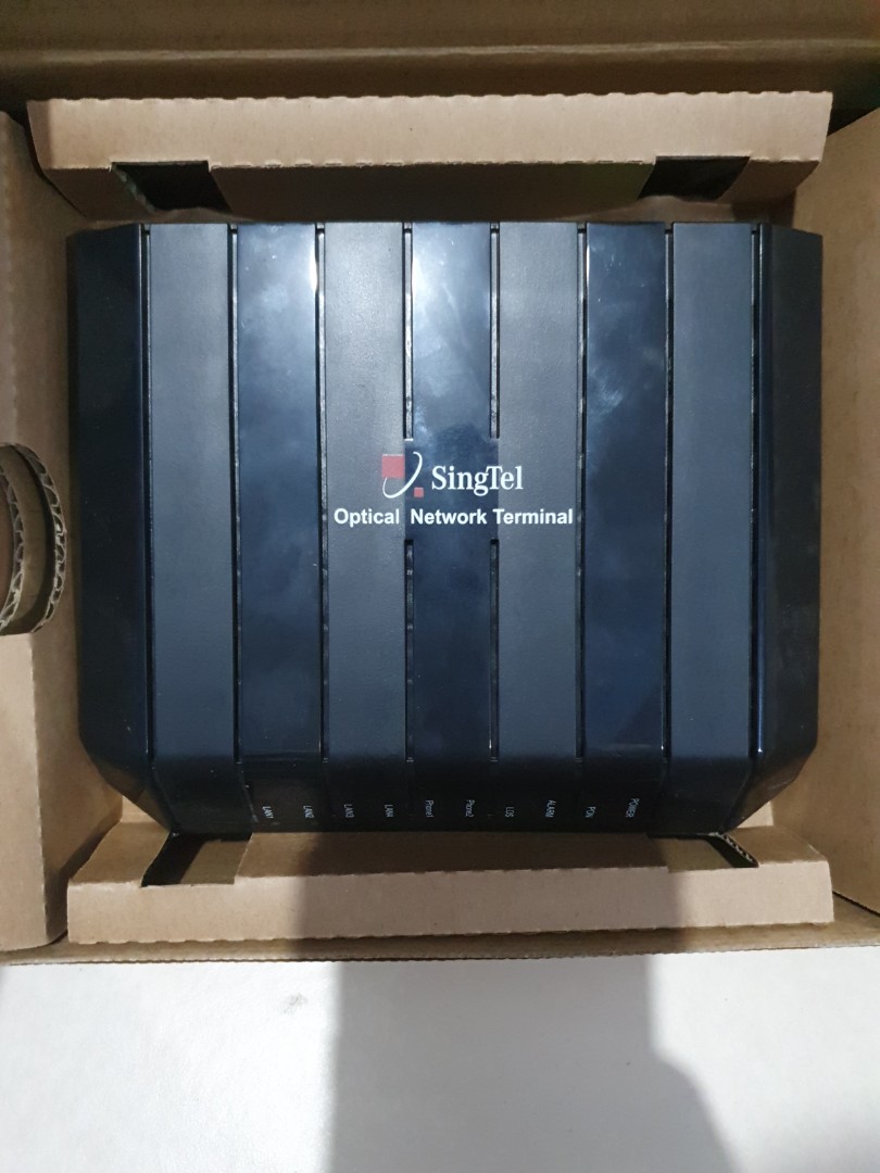 Singtel Optical Network Terminal with Aztech Router, Computers & Tech ...