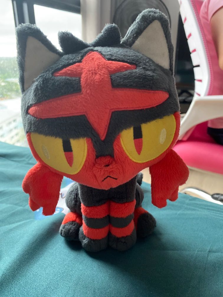 Sun and moon Pokémon Litten, Hobbies & Toys, Toys & Games on Carousell