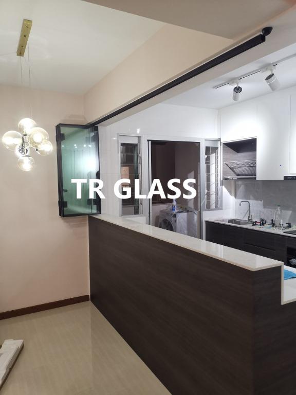 Service Yard Sliding/Bifold/Pivot Door Tempered Glass , Furniture ...
