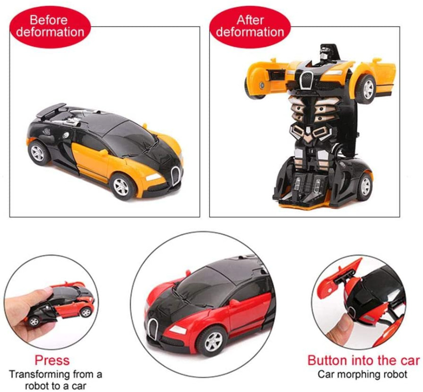 Transformation robot car transformer car, Electronics, Others on Carousell