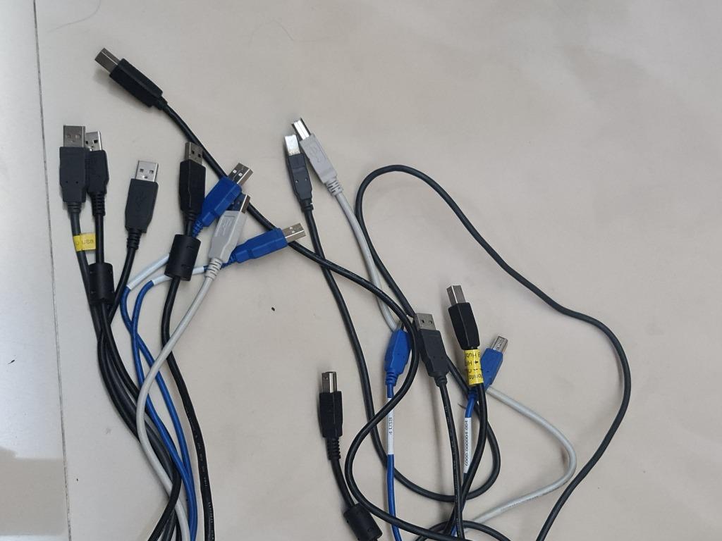 Silicone Cable Organiser & USB Cables Assorted: Type B / OTG ...