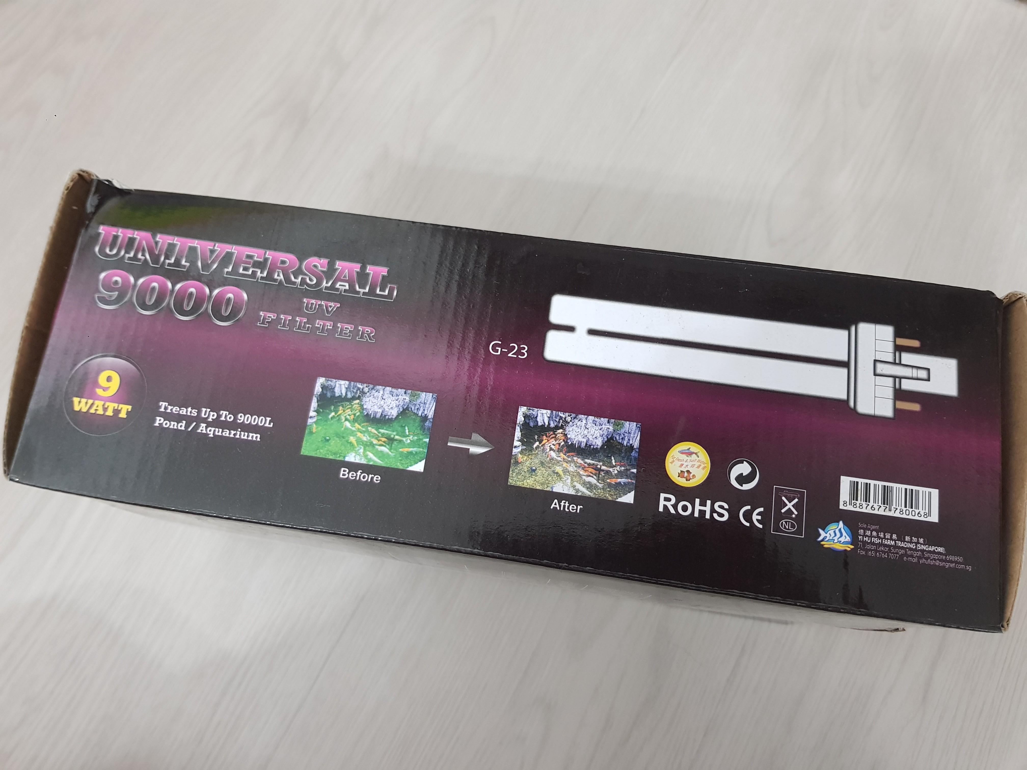 Aqua Sonic Universal 9000 UV Filter 9W for 9000L, Pet Supplies, Homes & Other Pet Accessories on ...