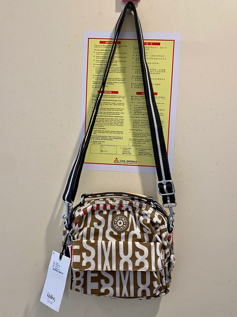 Authentic Kipling Candy Shoulder Bag (Studio Print), Women's Fashion ...