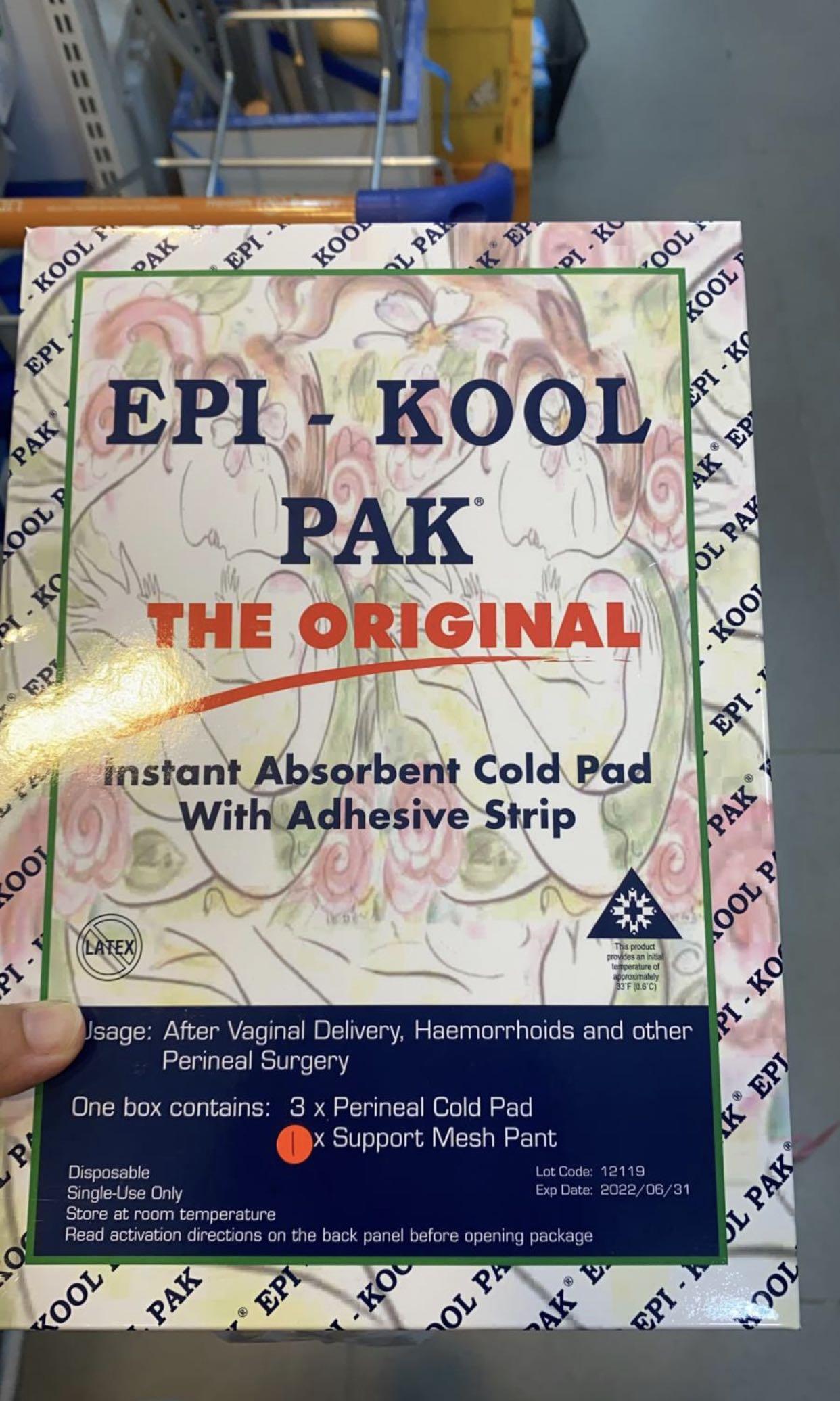 Brand New Epi-Kool Pak (Perineal cold pad), Babies & Kids, Maternity ...