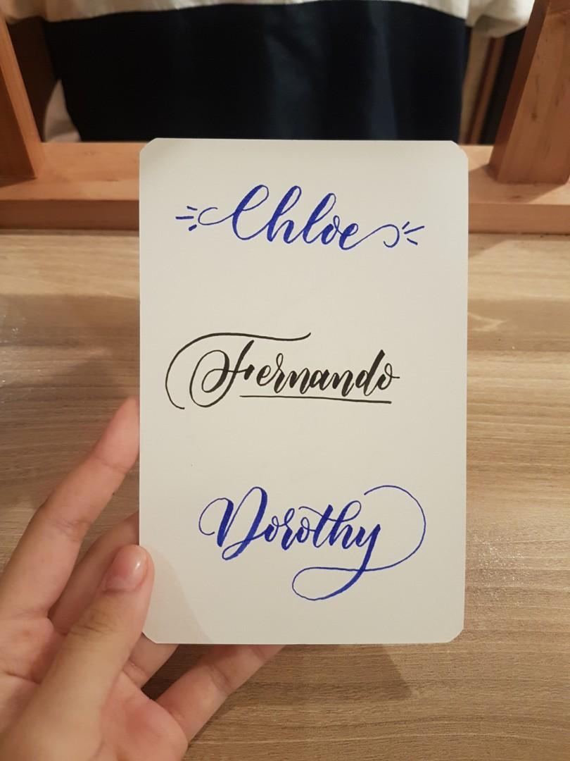 Custom hand lettering Greeting Card, Hobbies & Toys, Stationery & Craft ...