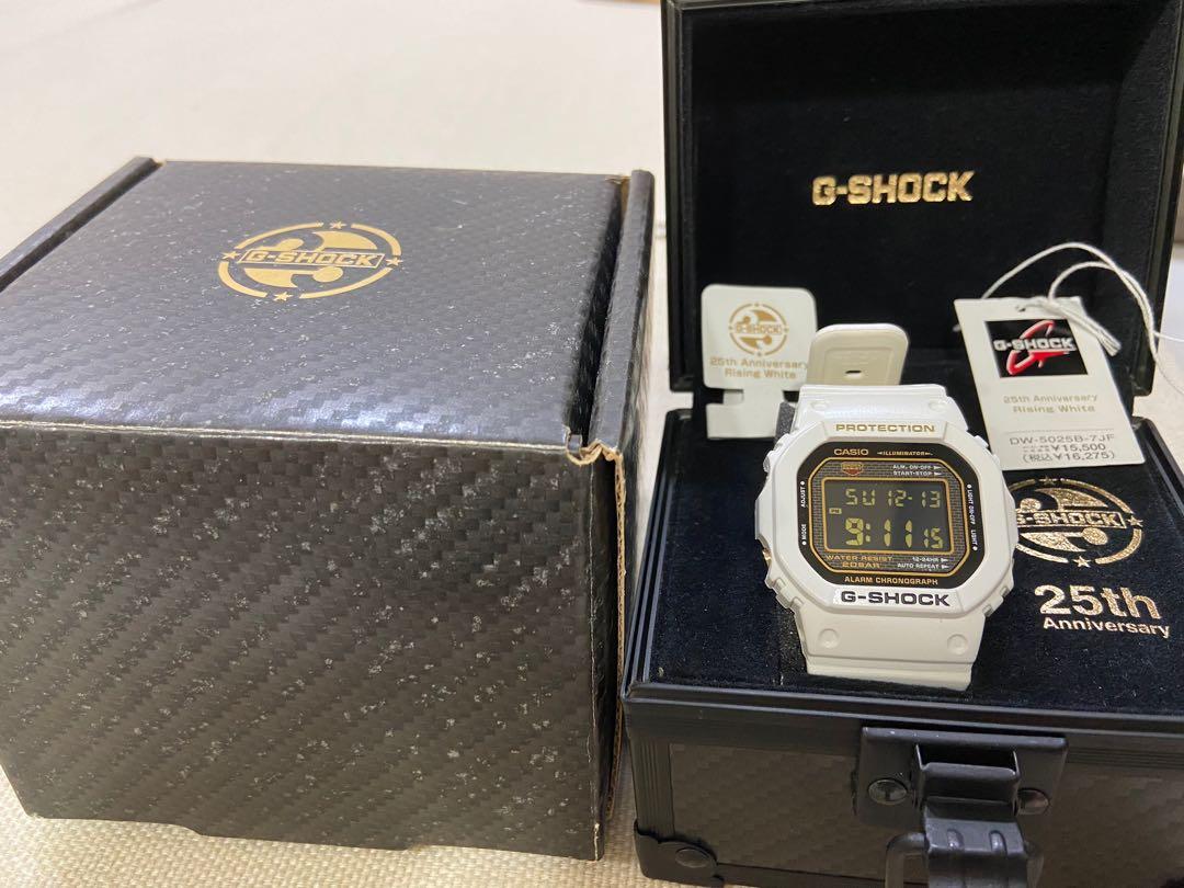 G-Shock DW-5025B 25 Anniversary Limited Edition White, Men's Fashion ...