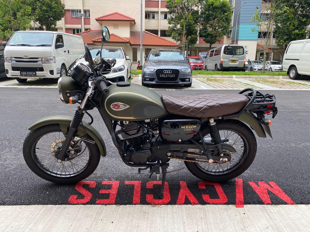 Kawasaki W175 SE Military Green, Motorcycles, Motorcycles for Sale ...
