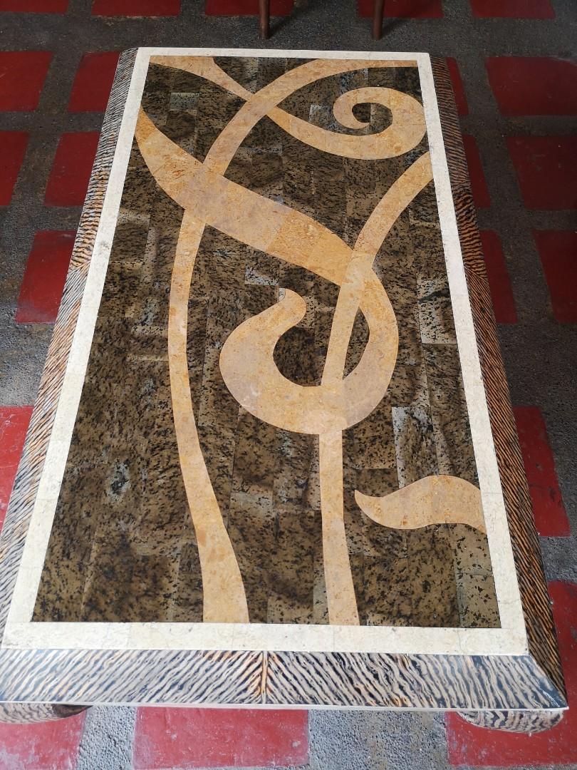 Laminated Coconut shell center table, Furniture & Home Living ...