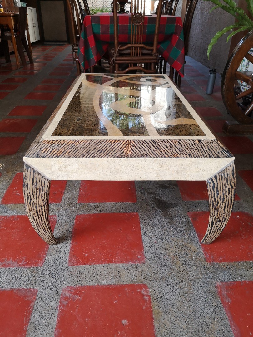 Laminated Coconut shell center table, Furniture & Home Living ...