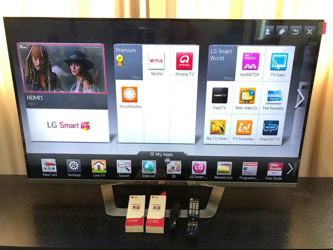 LG LED TV 55” cinema 3D smart tv, TV & Home Appliances, TV ...