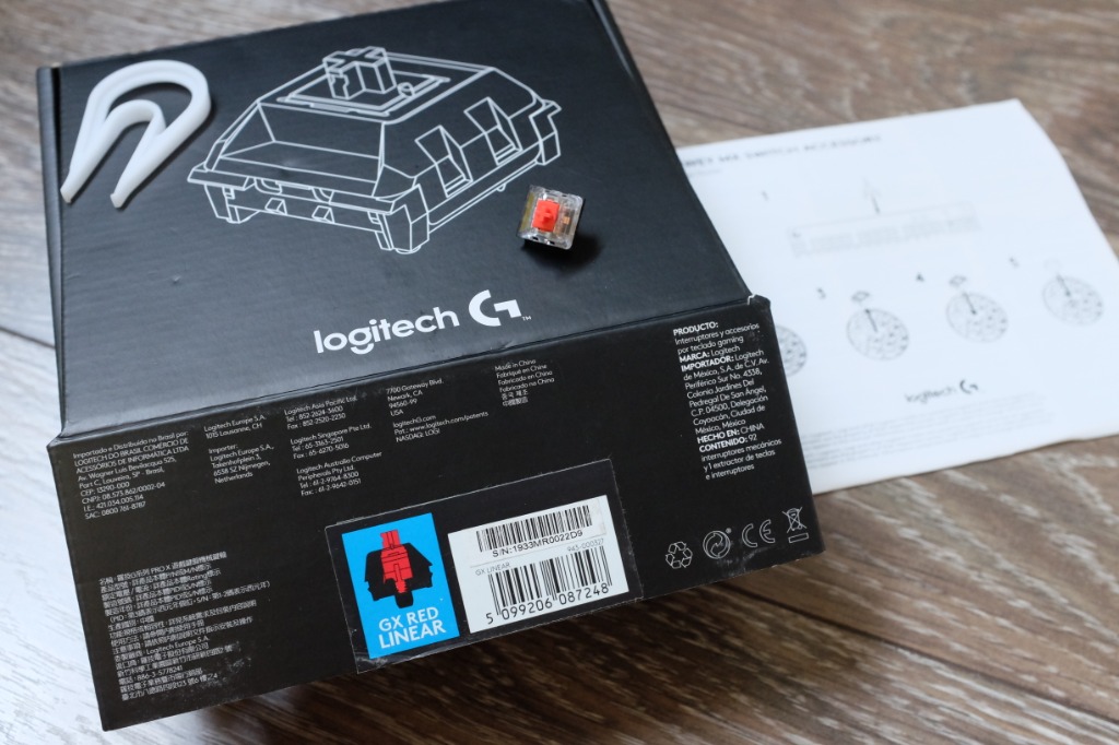 Logitech G GX Red Linear Switch Kit For Pro X Keyboard Only ...