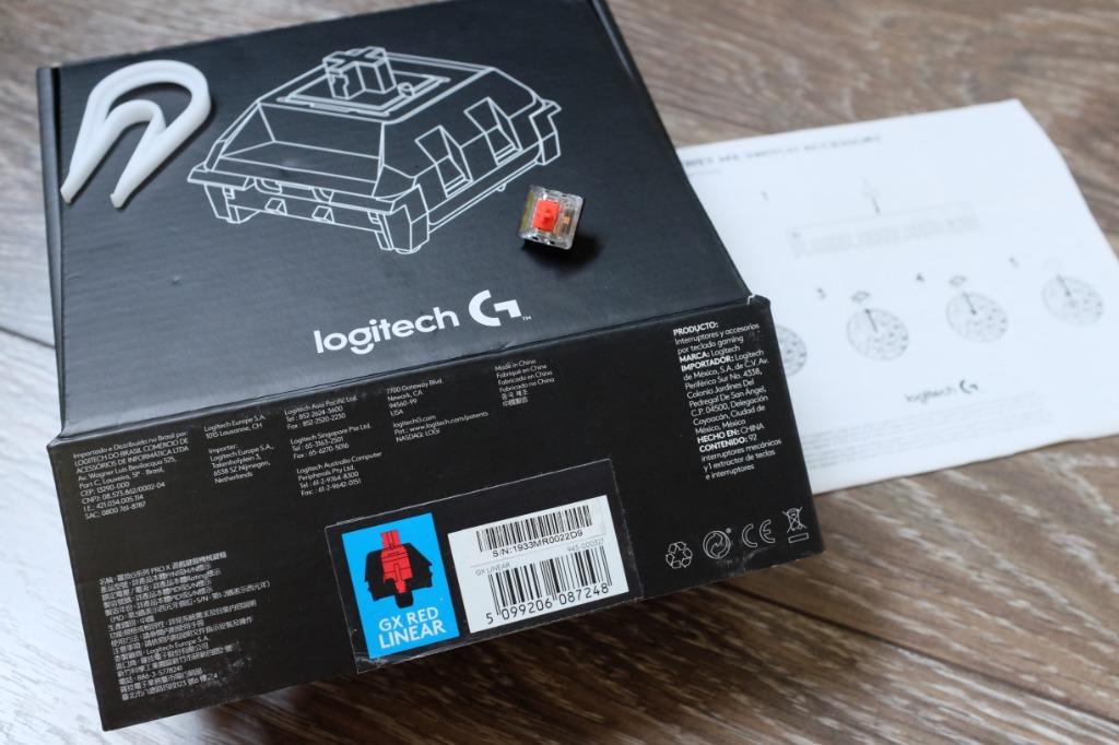 Logitech G GX Red Linear Switch Kit For Pro X Keyboard Only ...