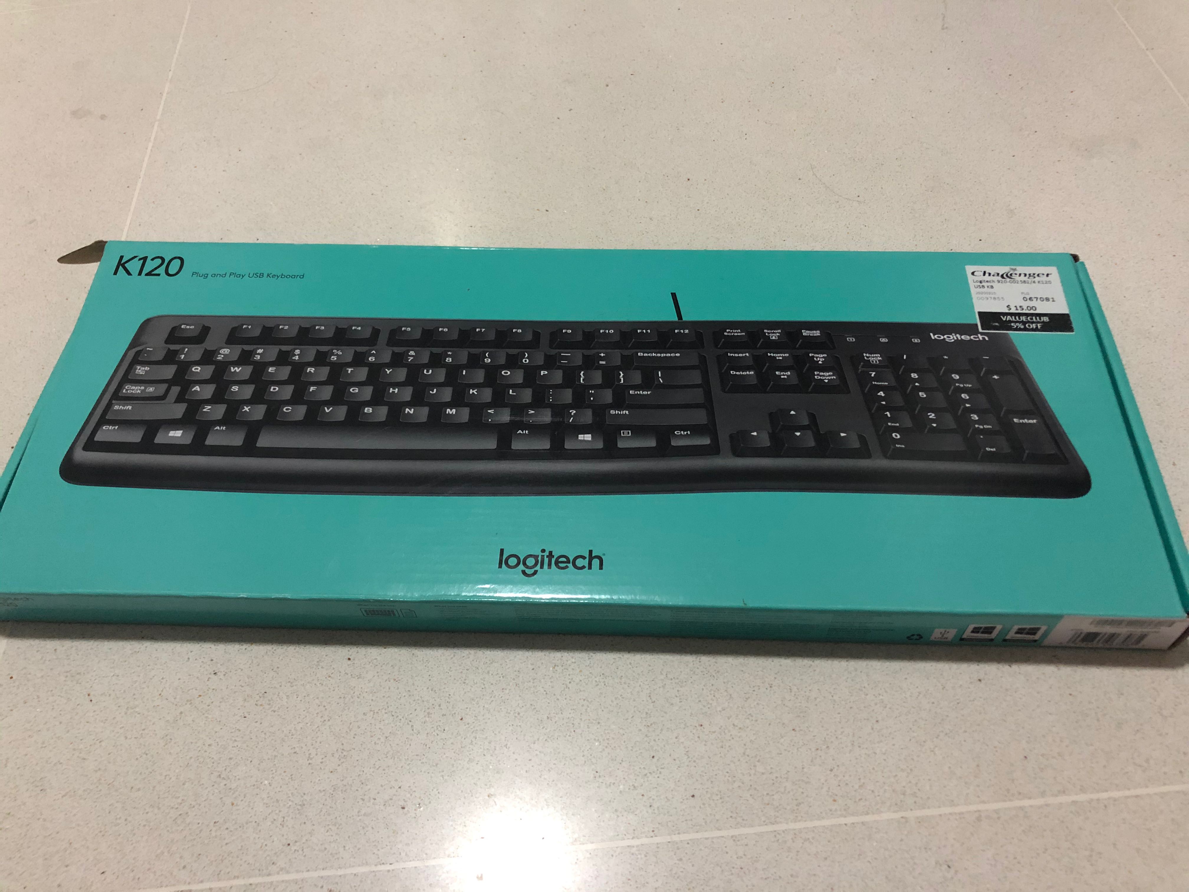 Logitech K120 Keyboard, Computers & Tech, Parts & Accessories, Computer ...