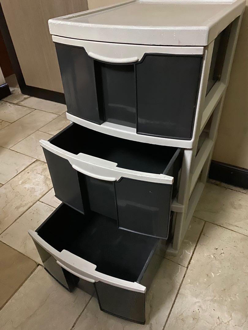 Mecol plastic drawers 3-tier, Furniture & Home Living, Furniture ...