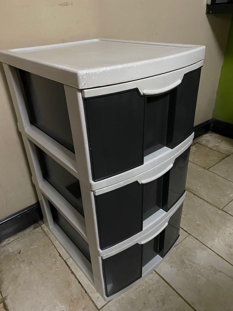 Mecol plastic drawers 3-tier, Furniture & Home Living, Furniture ...