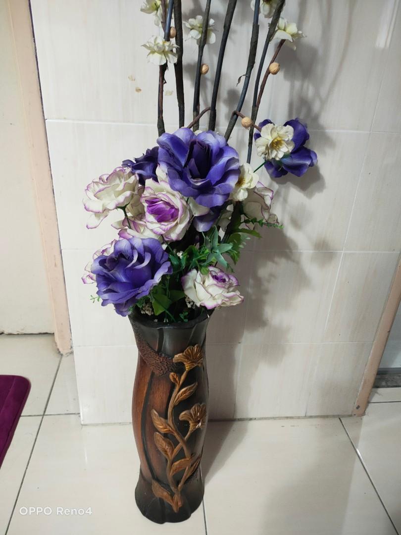 Pasu dan bunga, Furniture & Home Living, Home Decor, Artificial Plants ...