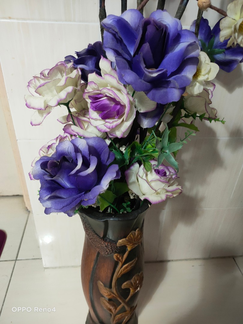 Pasu dan bunga, Furniture & Home Living, Home Decor, Artificial Plants ...