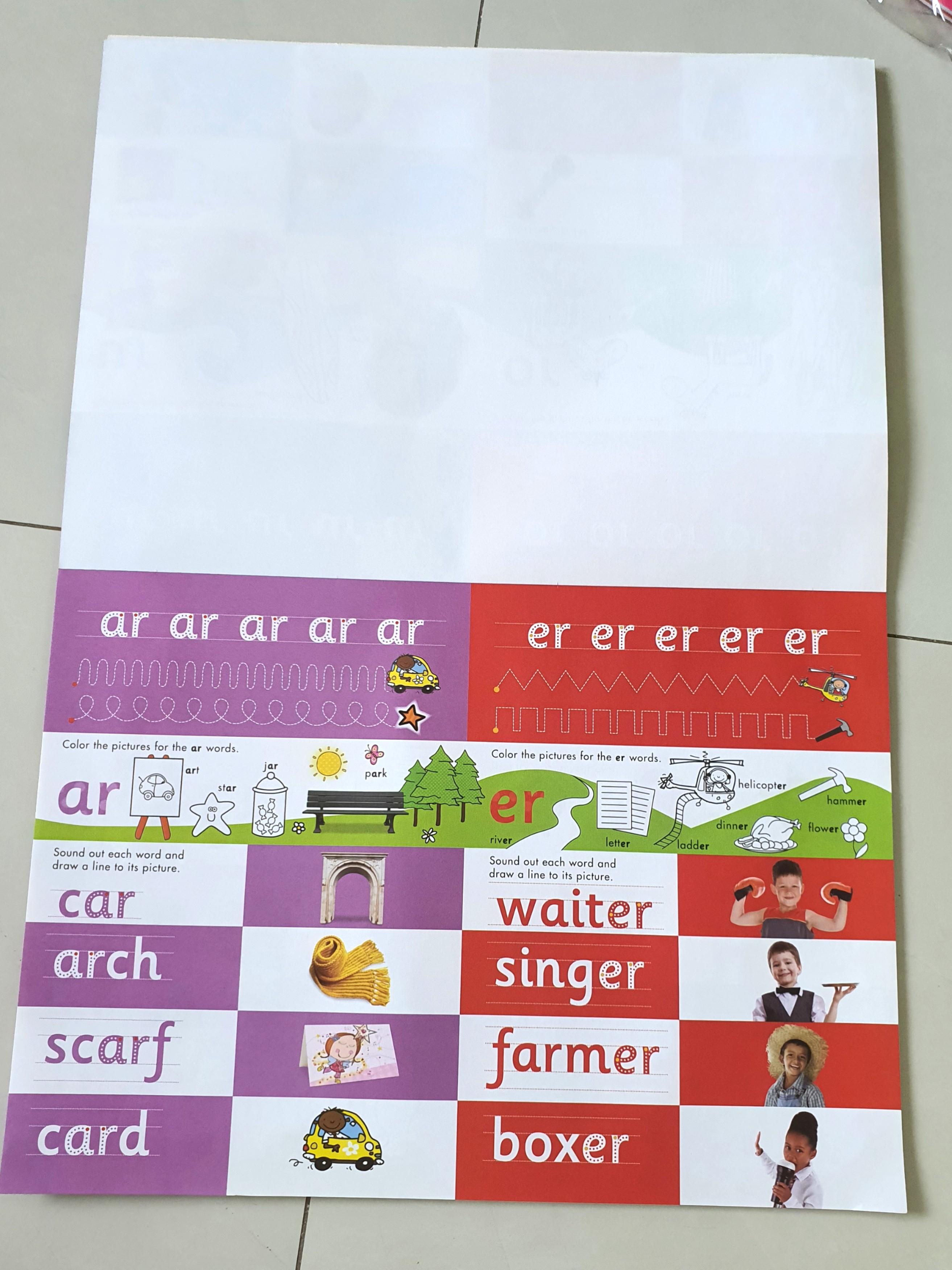 Phonics activities book A3 size, Hobbies & Toys, Books & Magazines ...