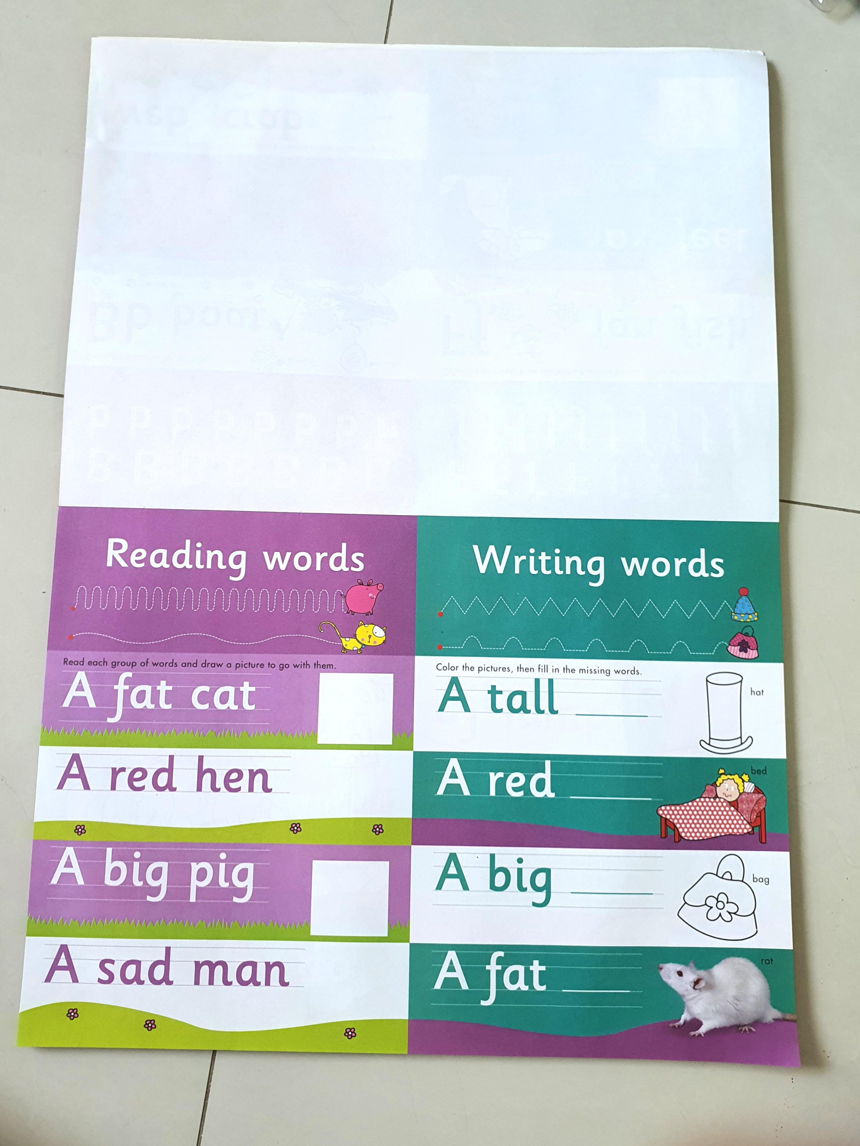 Phonics activities book A3 size, Hobbies & Toys, Books & Magazines ...