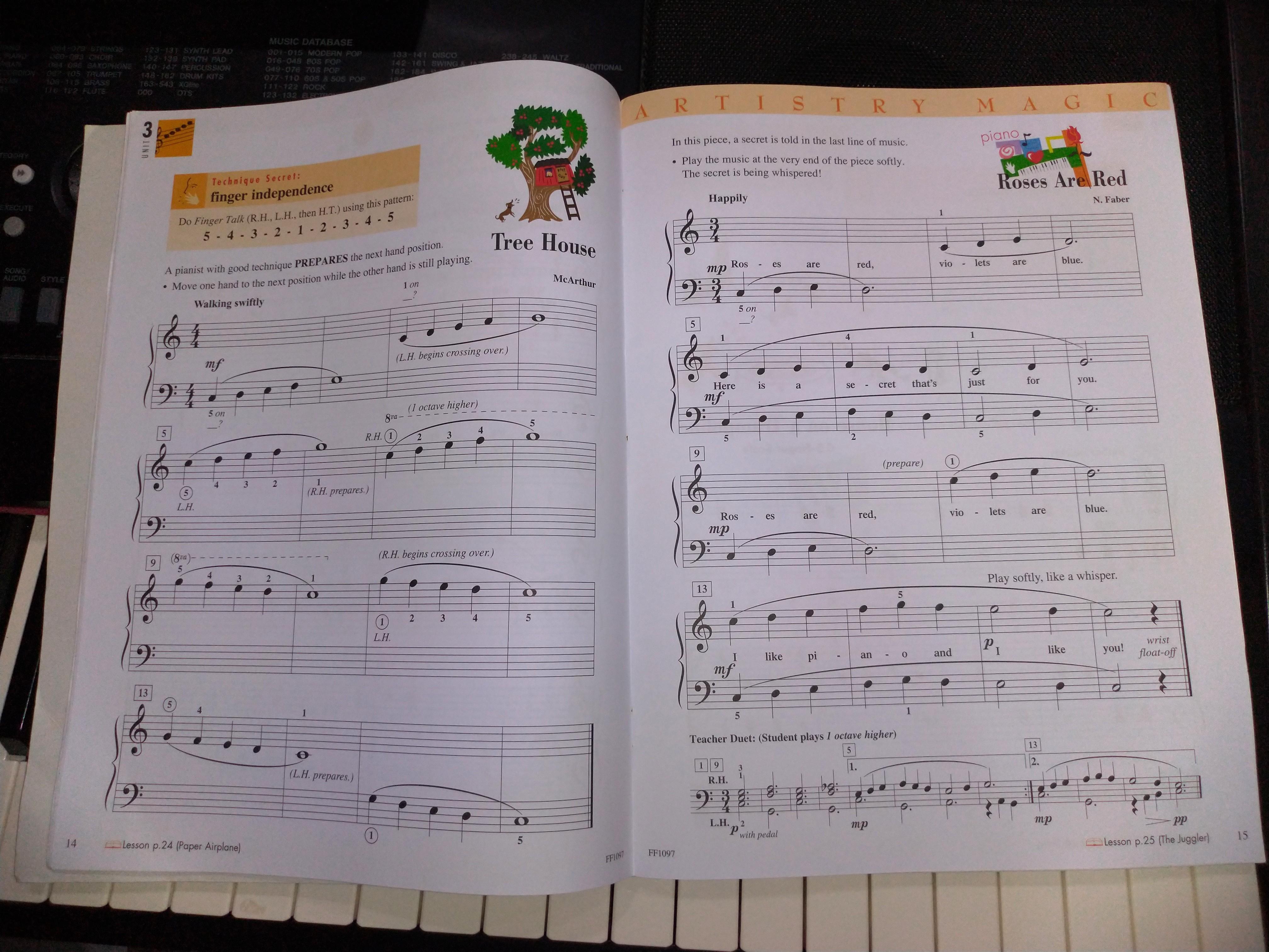 Piano Adventures Technique & Artistry Book Level 1, Hobbies & Toys ...