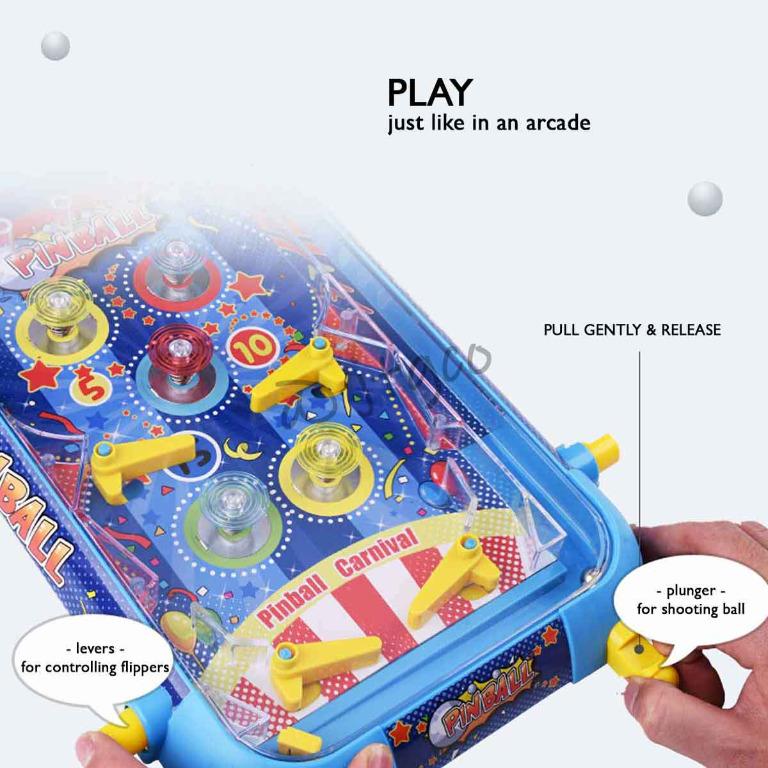 Toy Arcade Machine Pinball Game Kids Playtime, Hobbies & Toys, Toys ...