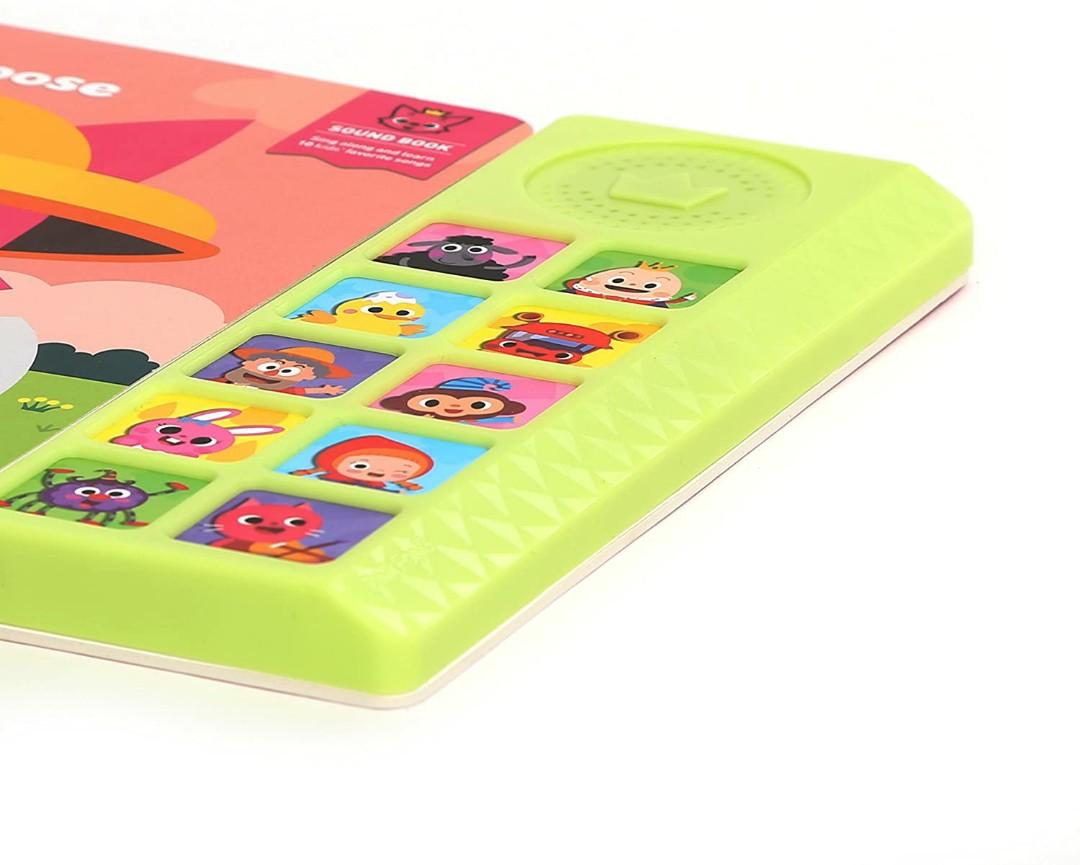 Pinkfong Children's Mother Goose Sound Book, Pink/Light Green, 8.7" x 7 ...