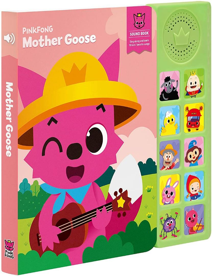 Pinkfong Children's Mother Goose Sound Book, Pink/Light Green, 8.7" x 7 ...