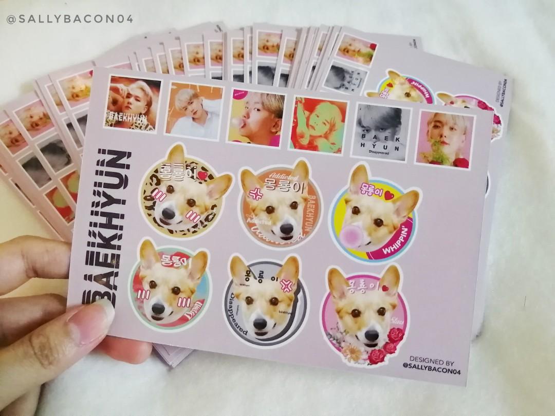 PreOrder - Mongryong 1st Japanese Solo sticker with Baekhyun, Hobbies ...