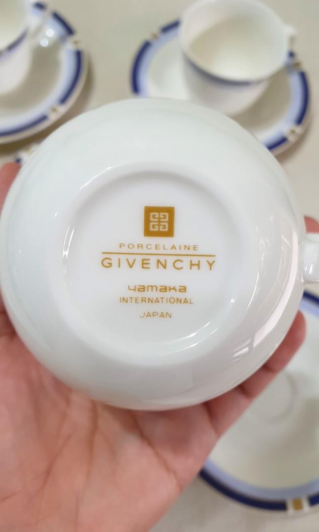Rare Givenchy Tea Cups Set with Blue&Light Blue Rim, TV & Home ...