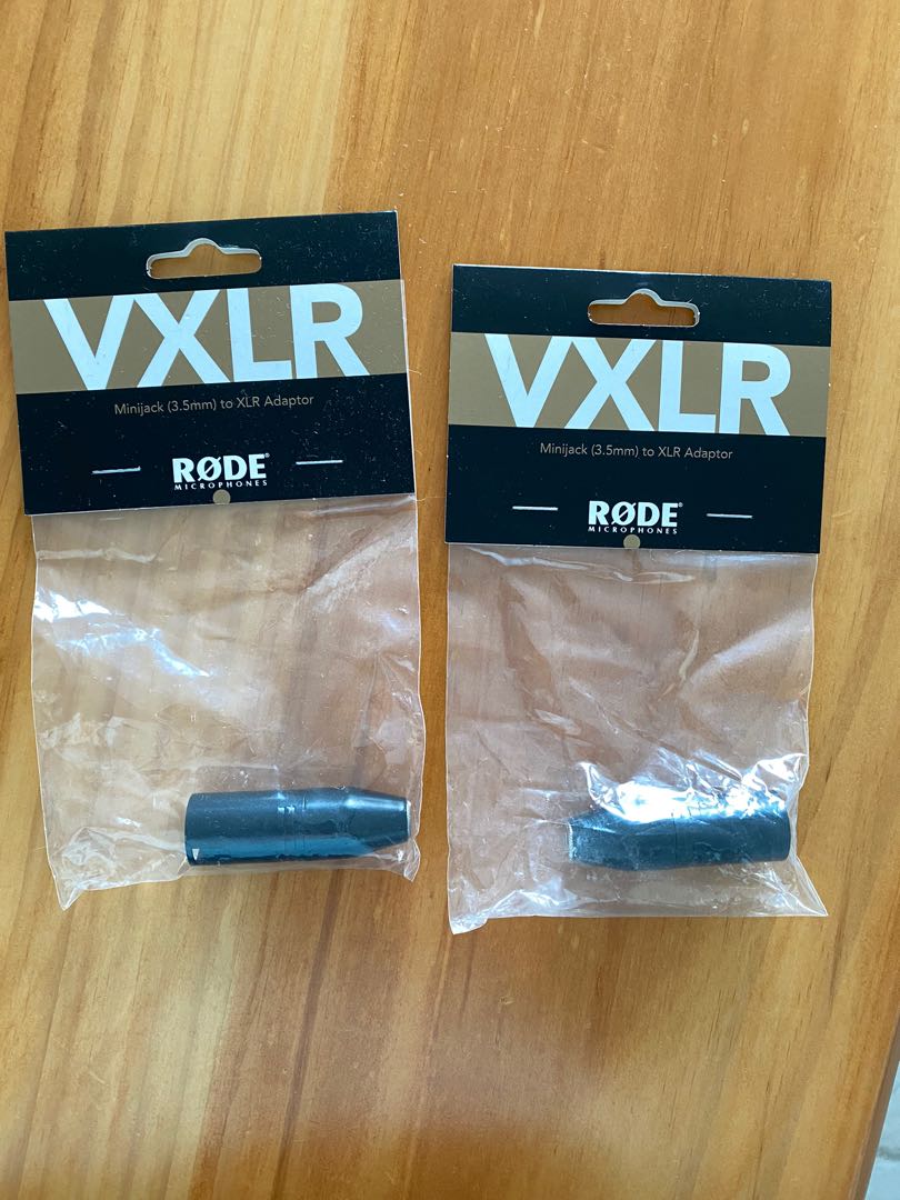 Rode vxlr (3.5mm to XLR) work best with audio recorder, Photography ...