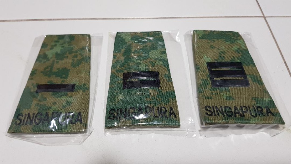 Singapore SAF No. 4 CPT Rank, Men's Fashion, Tops & Sets, Formal Shirts ...