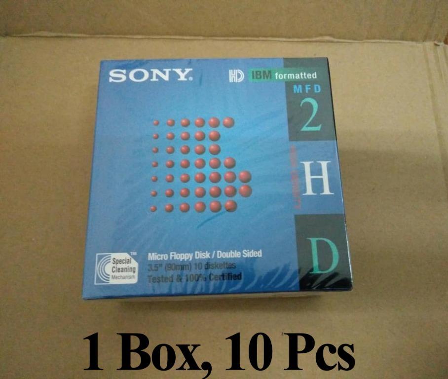 Sony 1.44MB Floppy Disk (New)(1 Box, 10 Pieces), Hobbies & Toys ...