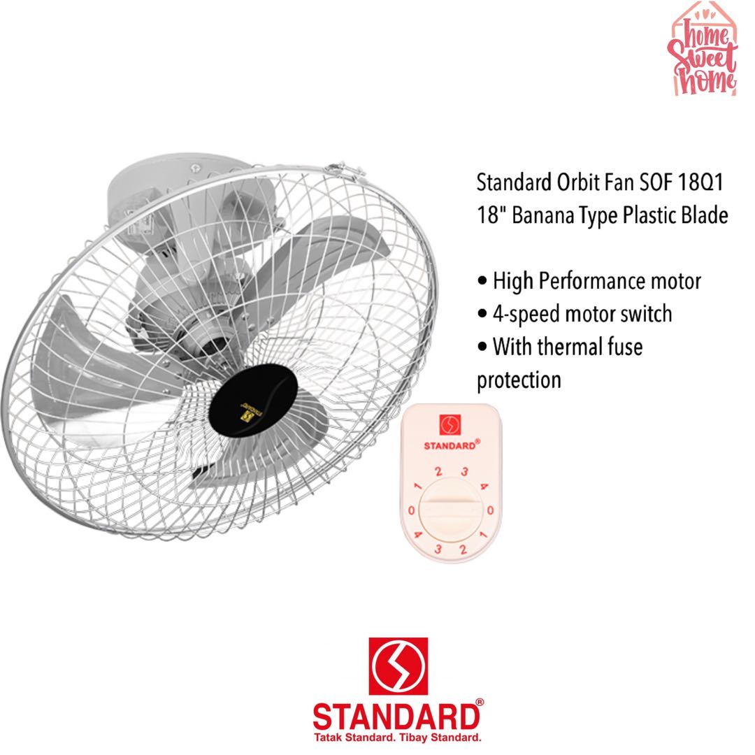 Standard Orbit Fan SOF 18Q1, Furniture & Home Living, Lighting & Fans ...