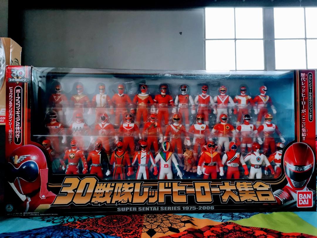 Super Sentai Red 30yrs figures, Hobbies & Toys, Toys & Games on Carousell