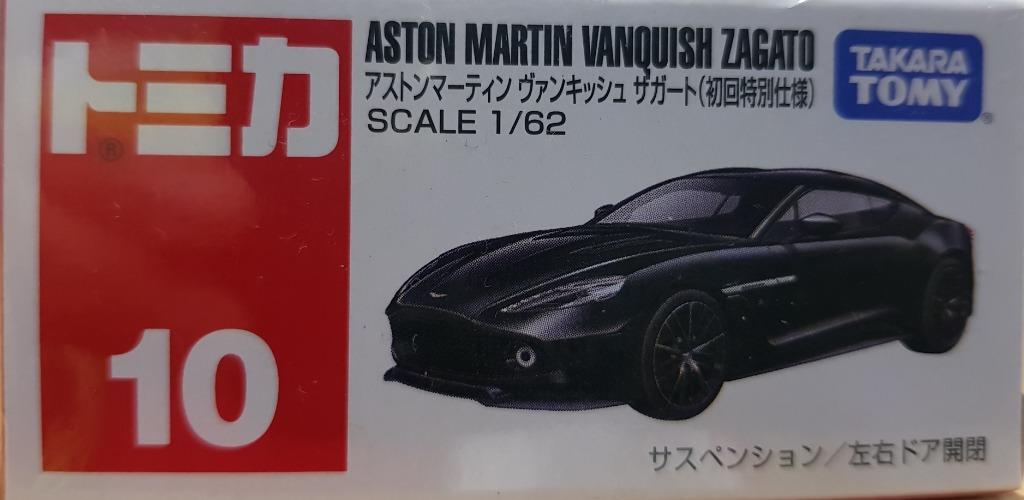 TAKARA TOMY Tomica 10 Aston Martin Vanquish Zagato Black on Carousell