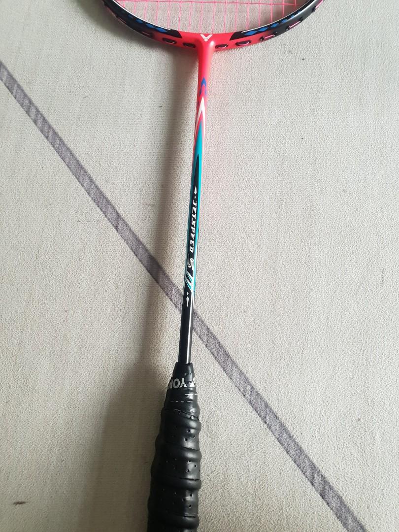 Victor Badminton RACKET Jetspeed pink, Sports Equipment, Sports & Games ...