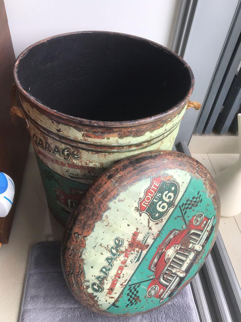 Vintage stool with storage, Furniture, Tables & Chairs on Carousell