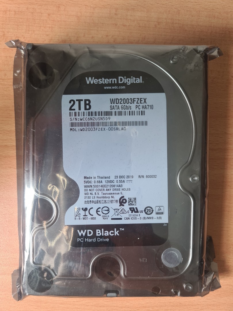 Western Digital 2tb Hard Disk Black, Computers & Tech, Parts ...