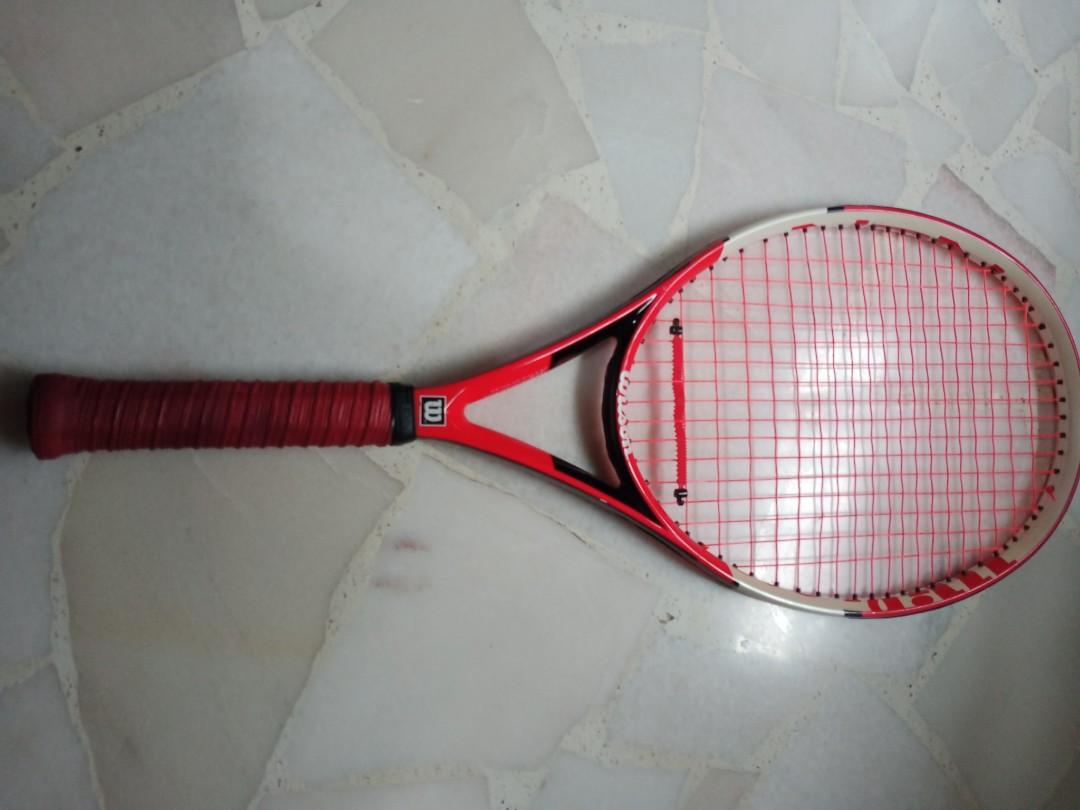 Wilson Nano carbon pro tennis racket, Sports Equipment, Sports & Games ...