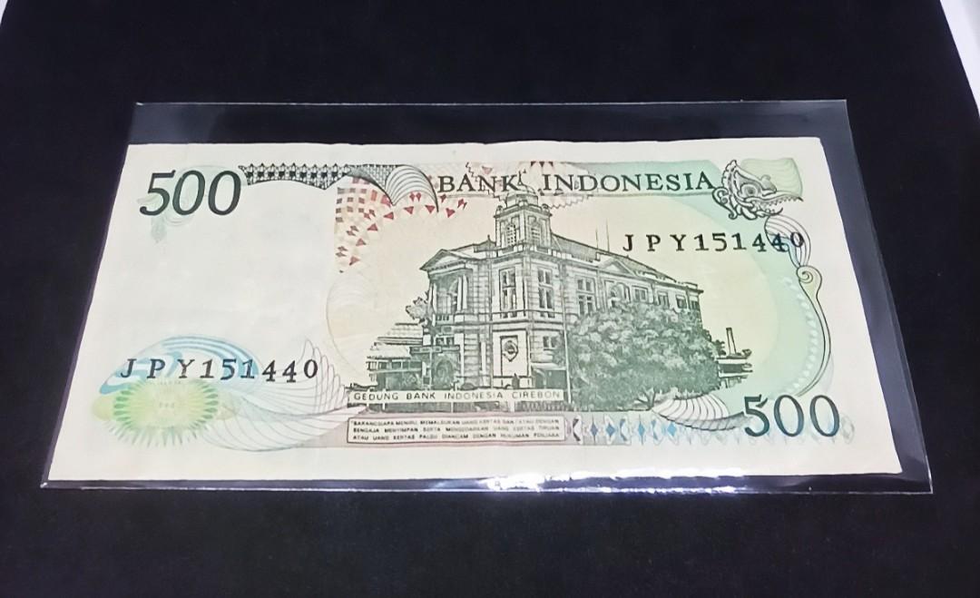 1988 Lima Ratus Wang Kertas Duit Lama Bank Indonesia 500 Rupiah Old ...