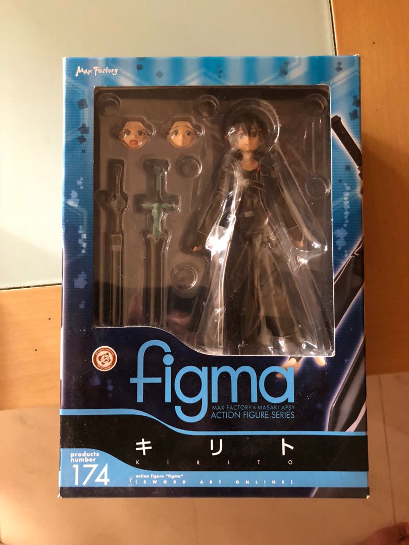 全新日版 Max Factory Figma 174 SAO Kirito 桐谷和人, 興趣及遊戲, 玩具 & 遊戲類 - Carousell
